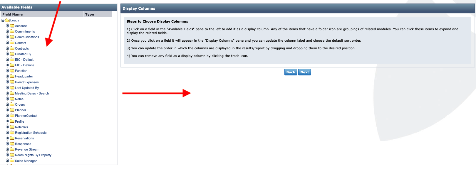 Configuring CRM reports (Simple View) Configuring CRM reports (Simple View)